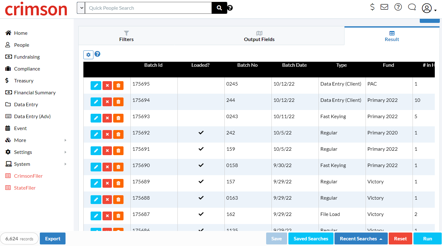 Crimson: Contributions - Data Entry – Help Desk
